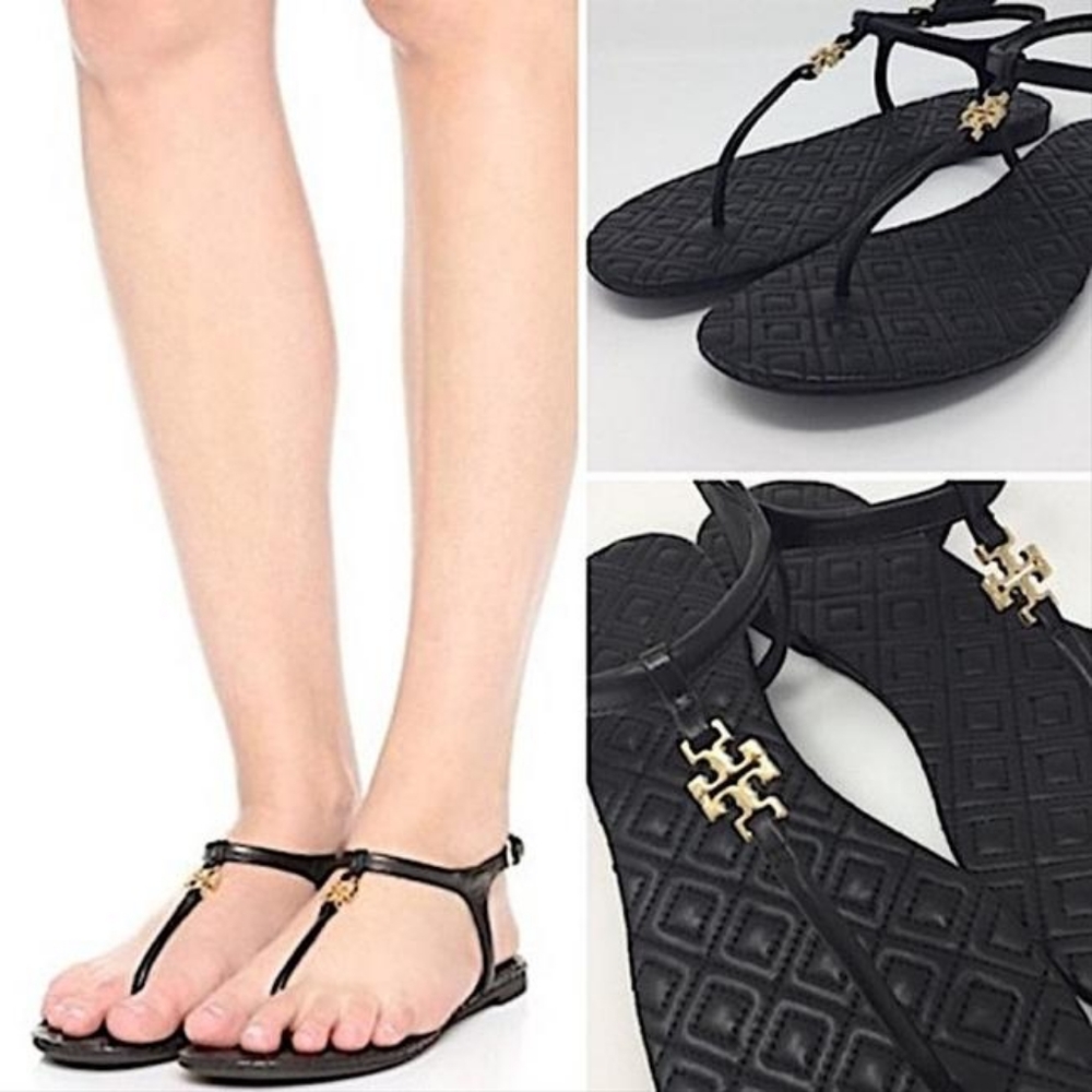 Tory Burch Marion Quilted Sandals - Gem